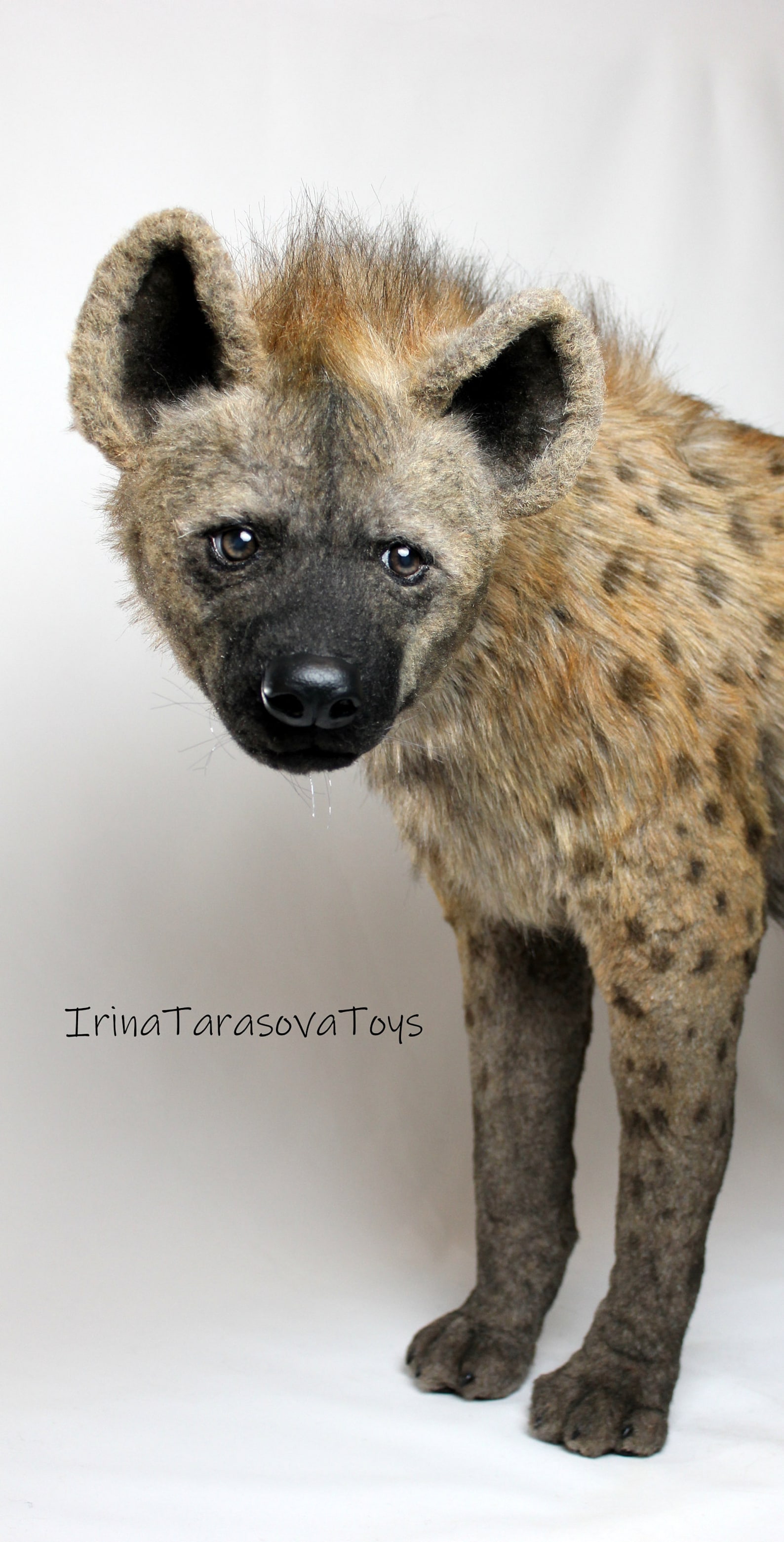Realistic Stuffed Animal Hyena Plush Faux Taxidermy Decor Home Art Toy ...