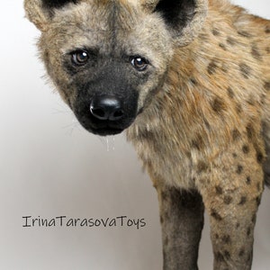Realistic Stuffed Animal Hyena Plush Faux Taxidermy Decor Home Art Toy ...