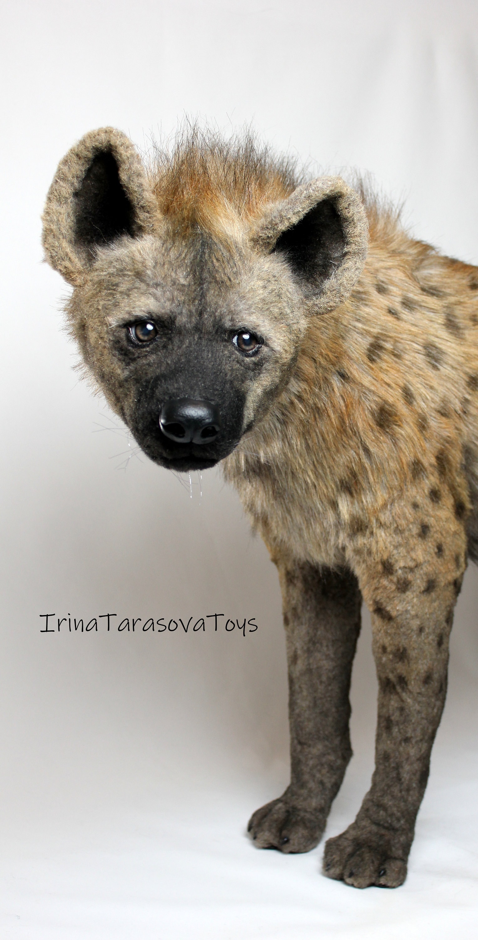 Realistic Stuffed Animal Hyena Plush Faux Taxidermy Decor Home Art Toy ...