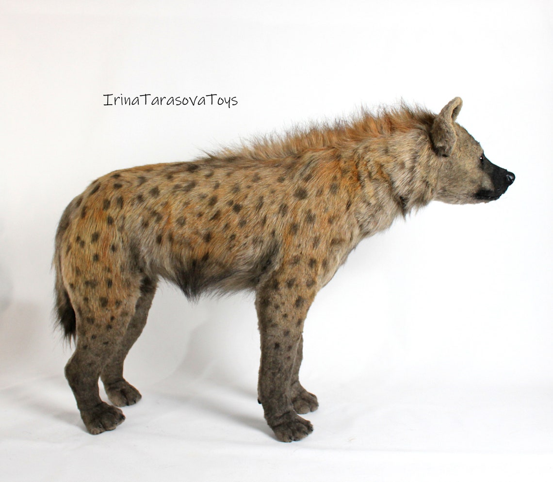 Realistic Stuffed Animal Hyena Plush Faux Taxidermy Decor Home - Etsy UK
