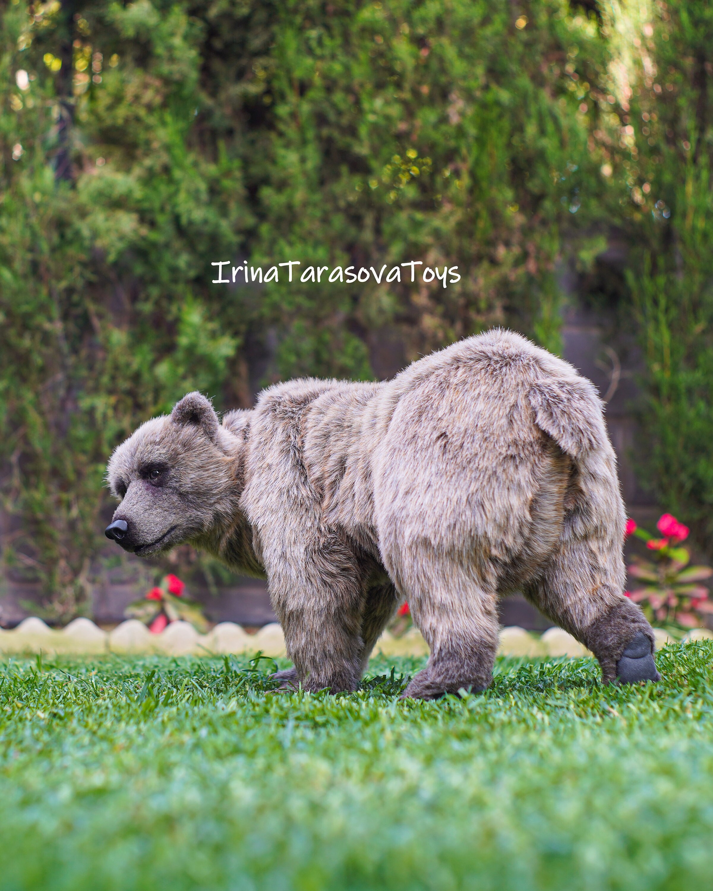 Teddy Bear Realistic Stuffed Animal Toy Replica Pets Copy Ooak Brown ...