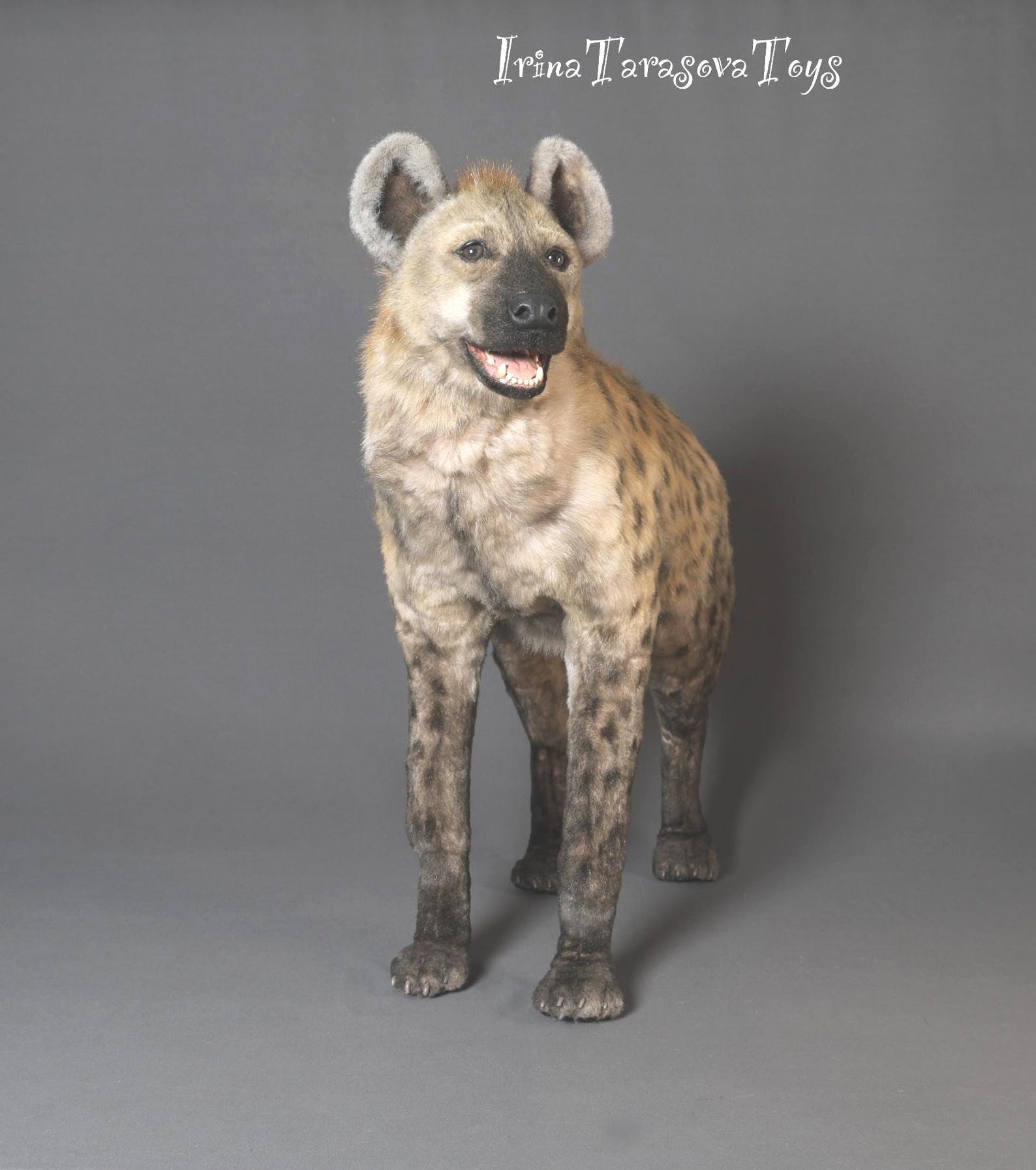 Realistic Stuffed Animal Hyena Plush Faux Taxidermy Decor Home Art Toy ...
