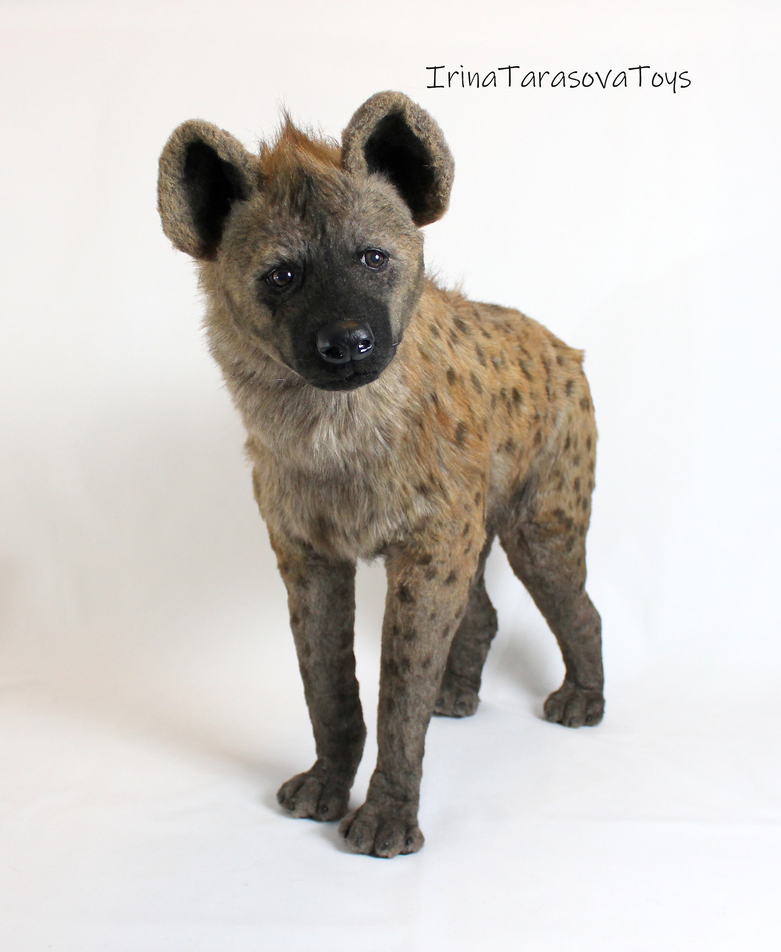 Realistic Stuffed Animal Hyena Plush Faux Taxidermy Decor Home Art Toy ...