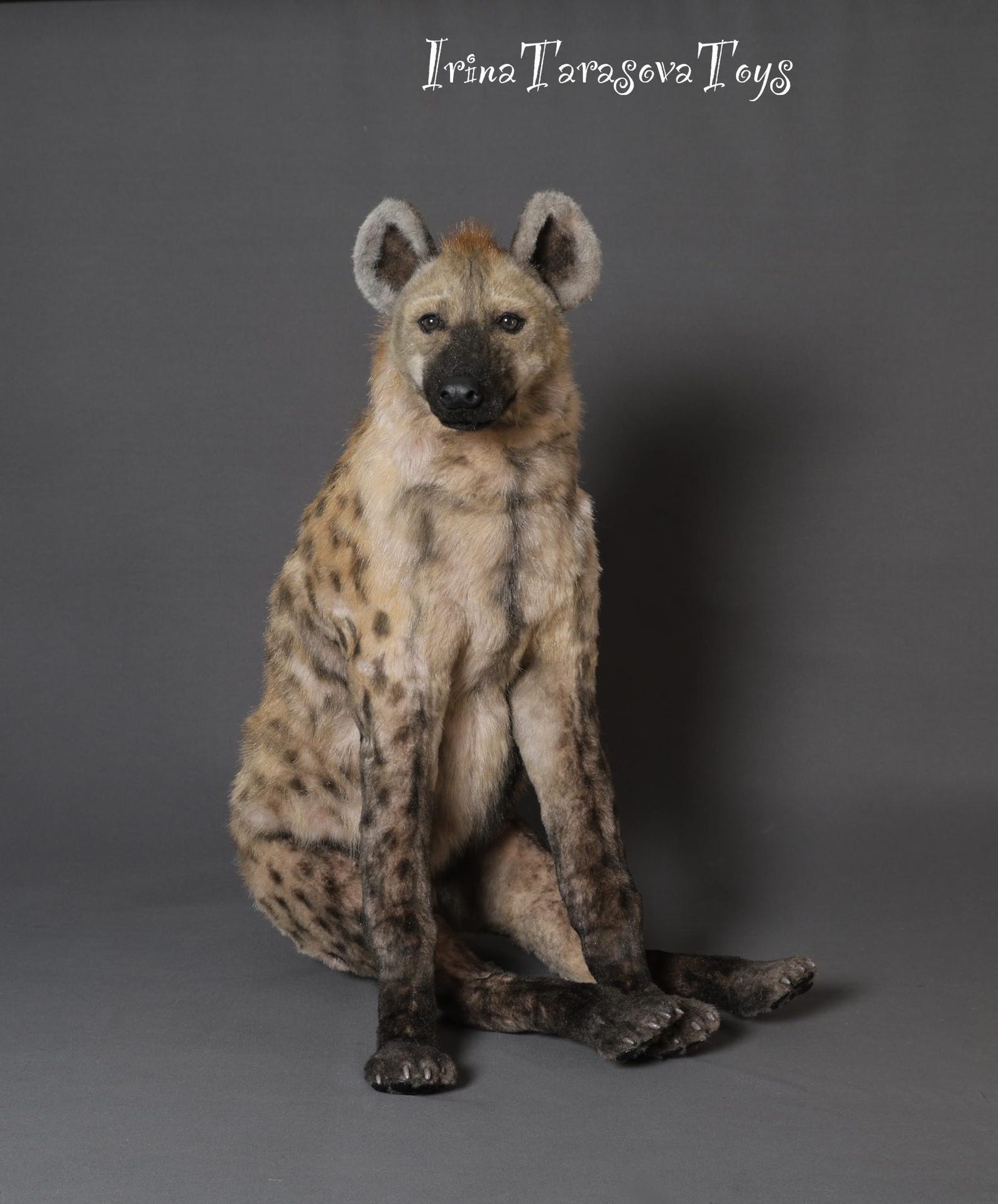 Realistic Stuffed Animal Hyena Plush Faux Taxidermy Decor Home Art Toy ...