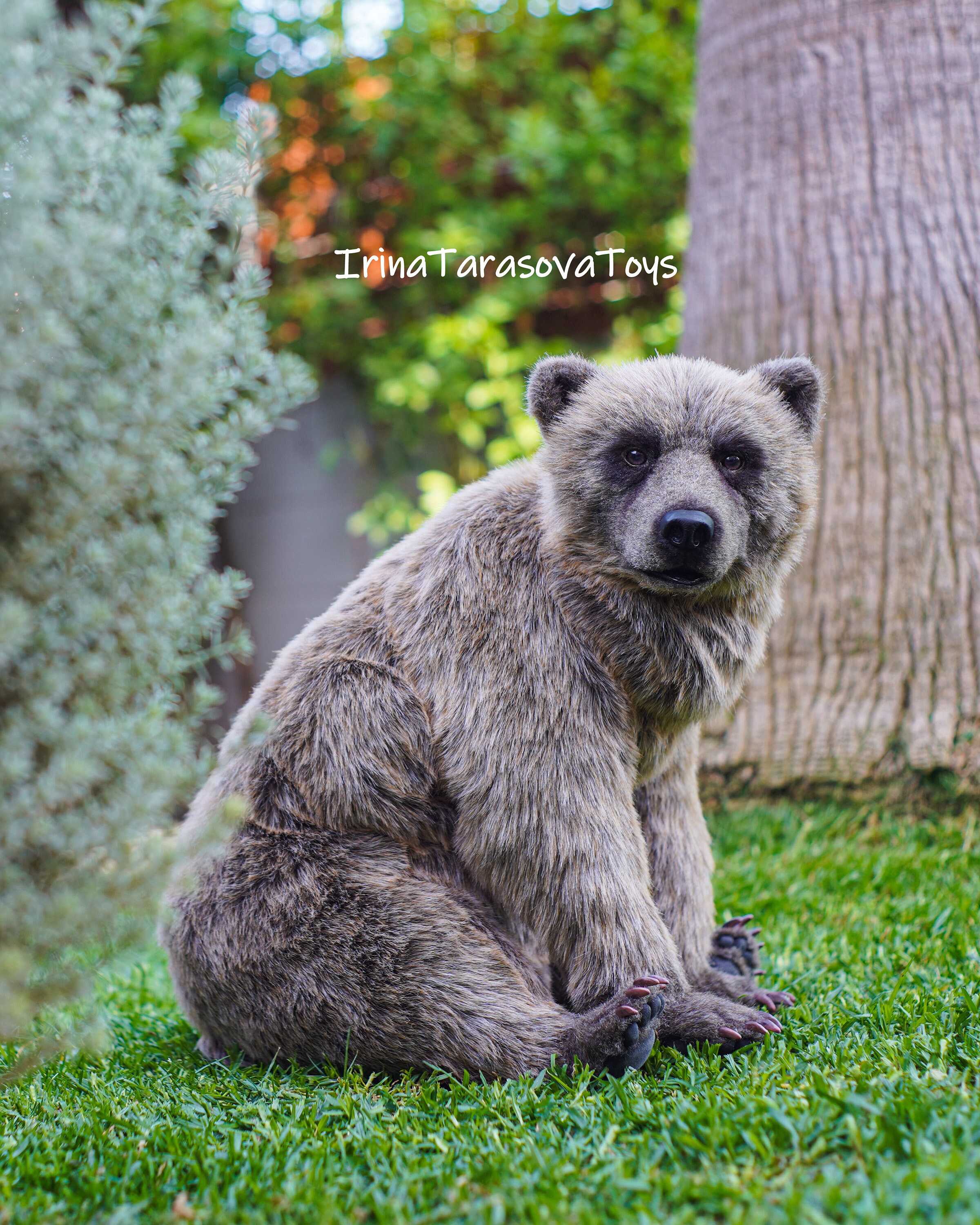 Teddy Bear Realistic Stuffed Animal Toy Replica Pets Copy Ooak Brown ...