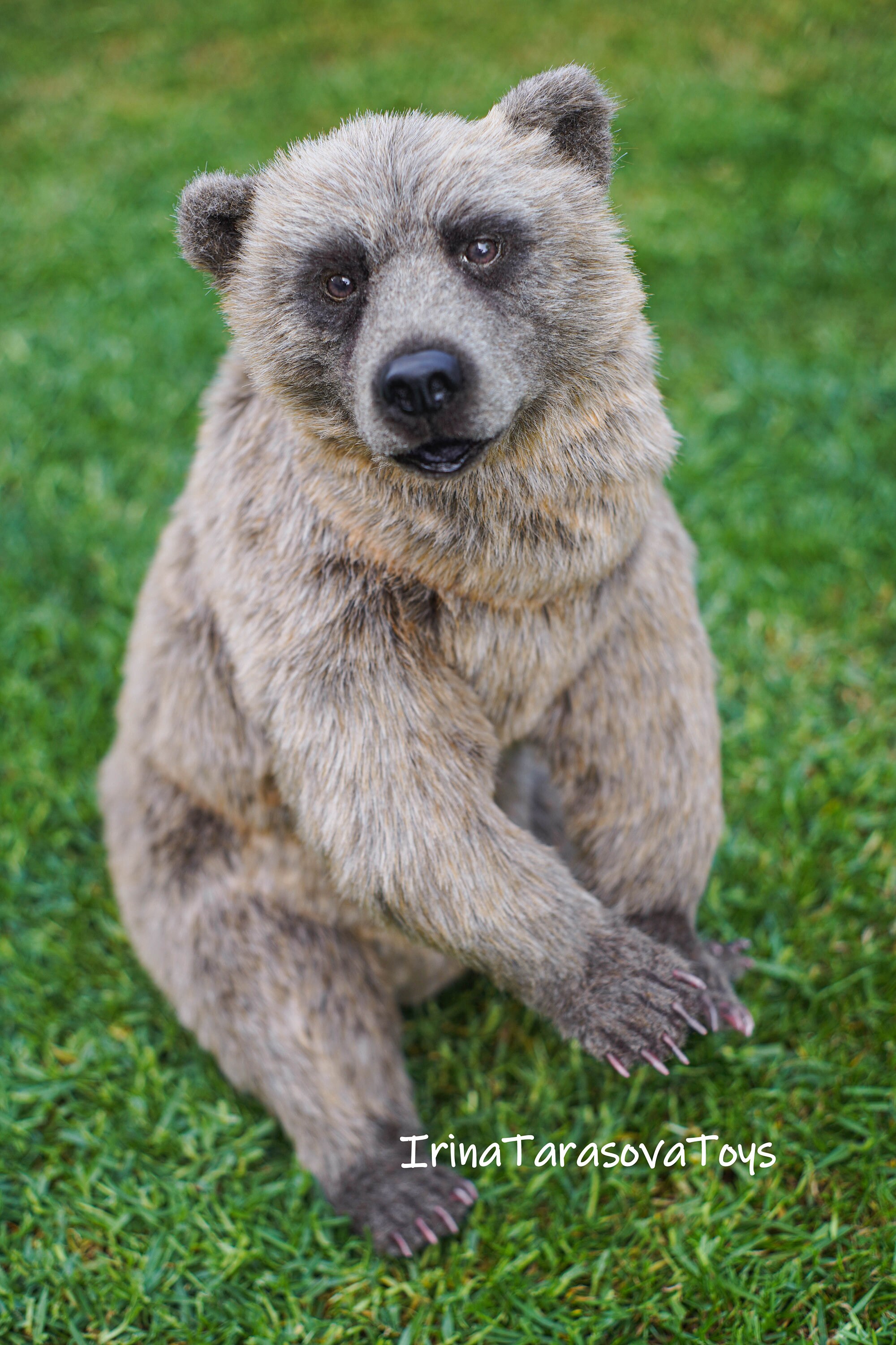 Teddy Bear Realistic Stuffed Animal Toy Replica Pets Copy Ooak Brown ...