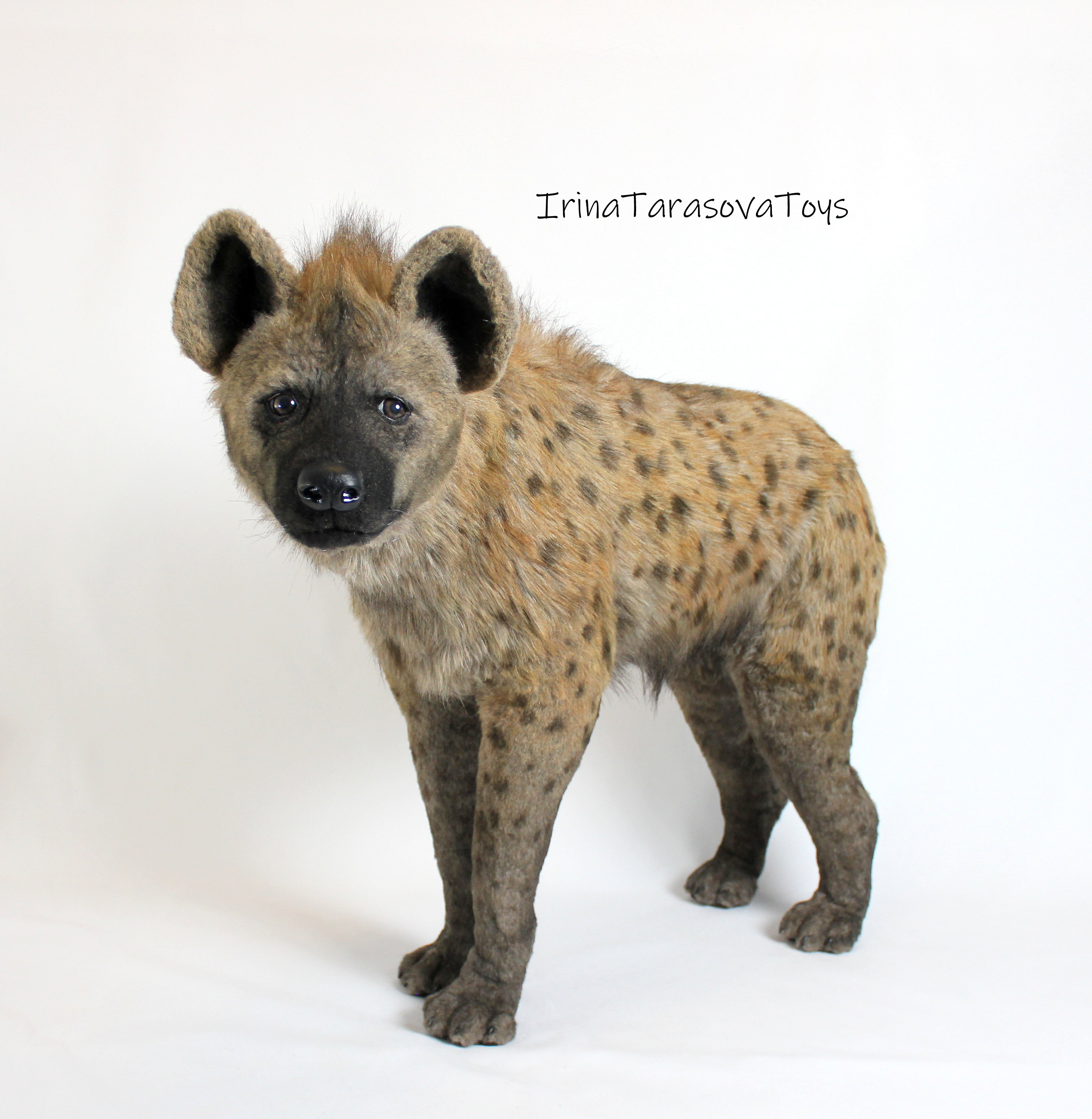 Realistic Stuffed Animal Hyena Plush Faux Taxidermy Decor Home Art Toy ...
