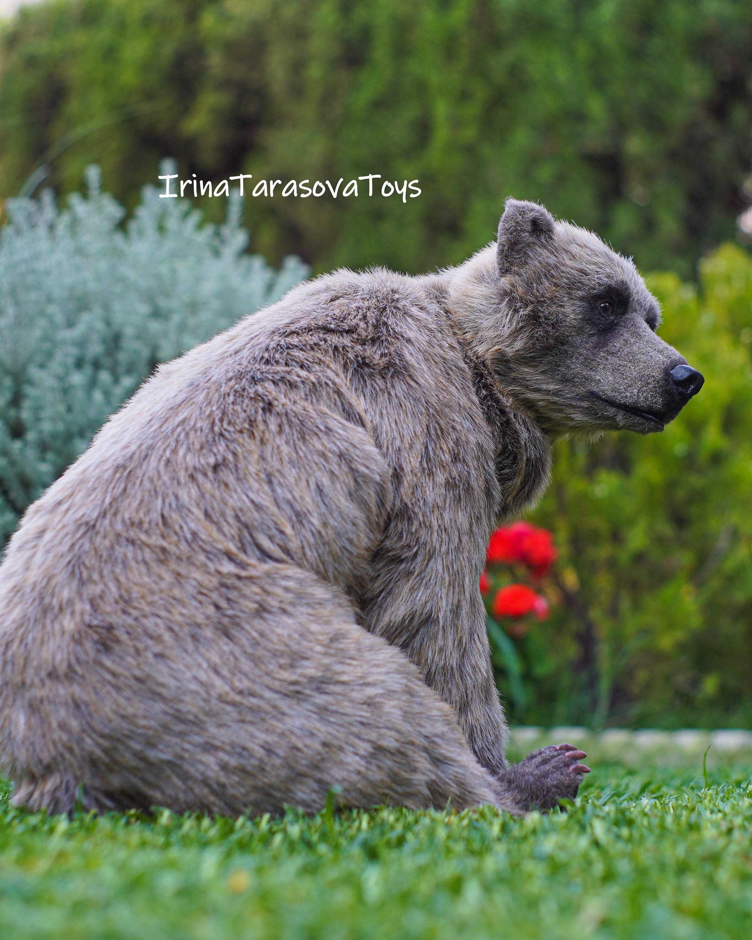 Teddy Bear Realistic Stuffed Animal Toy Replica Pets Copy Ooak Brown ...