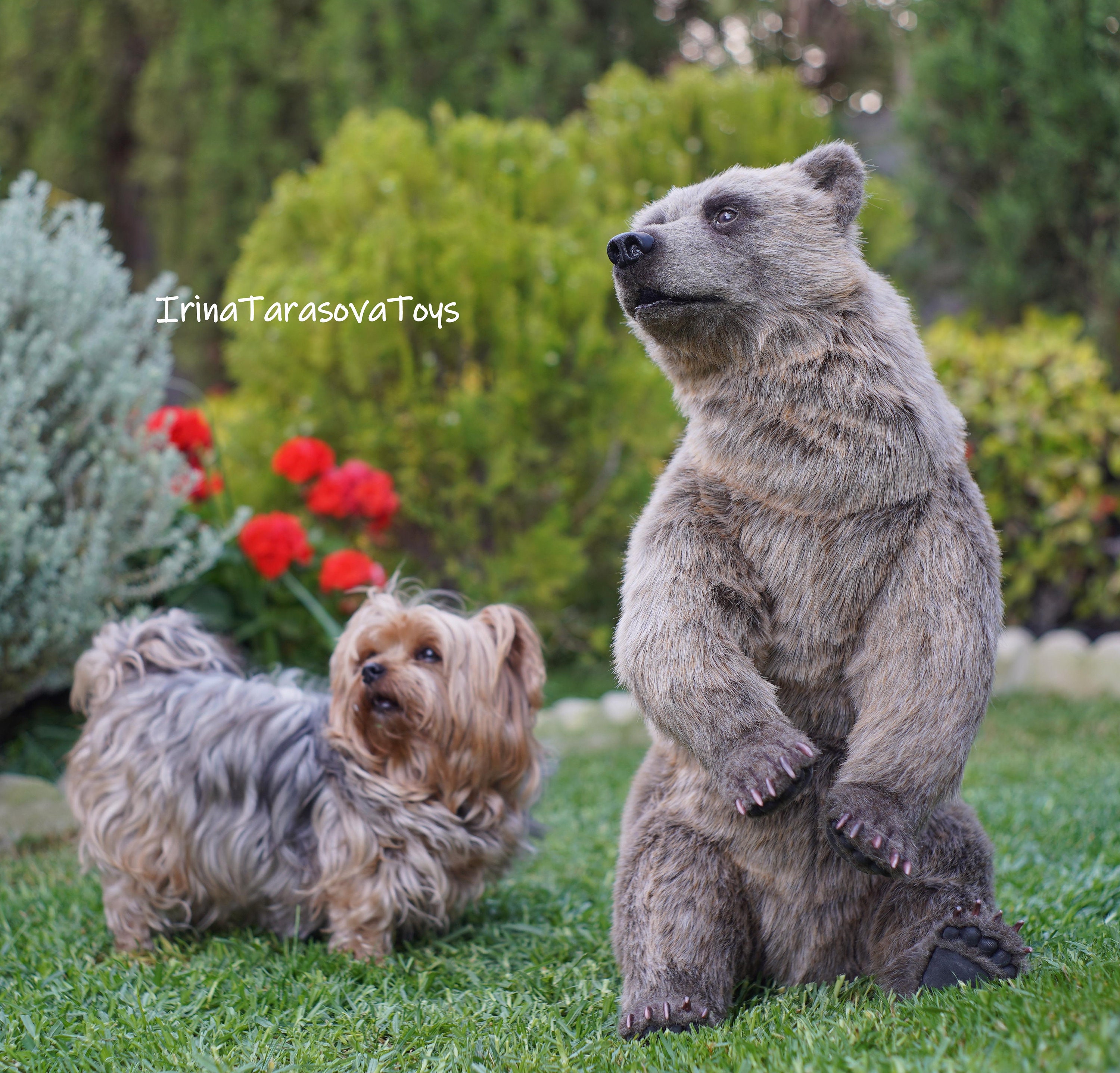 Teddy Bear Realistic Stuffed Animal Toy Replica Pets Copy Ooak Brown ...