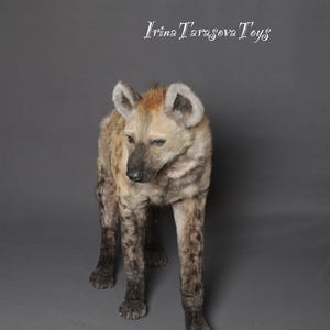 Realistic Stuffed Animal Hyena Plush Faux Taxidermy Decor Home Art Toy ...