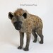 Realistic Stuffed Animal Hyena Plush Faux Taxidermy Decor Home Art Toy ...