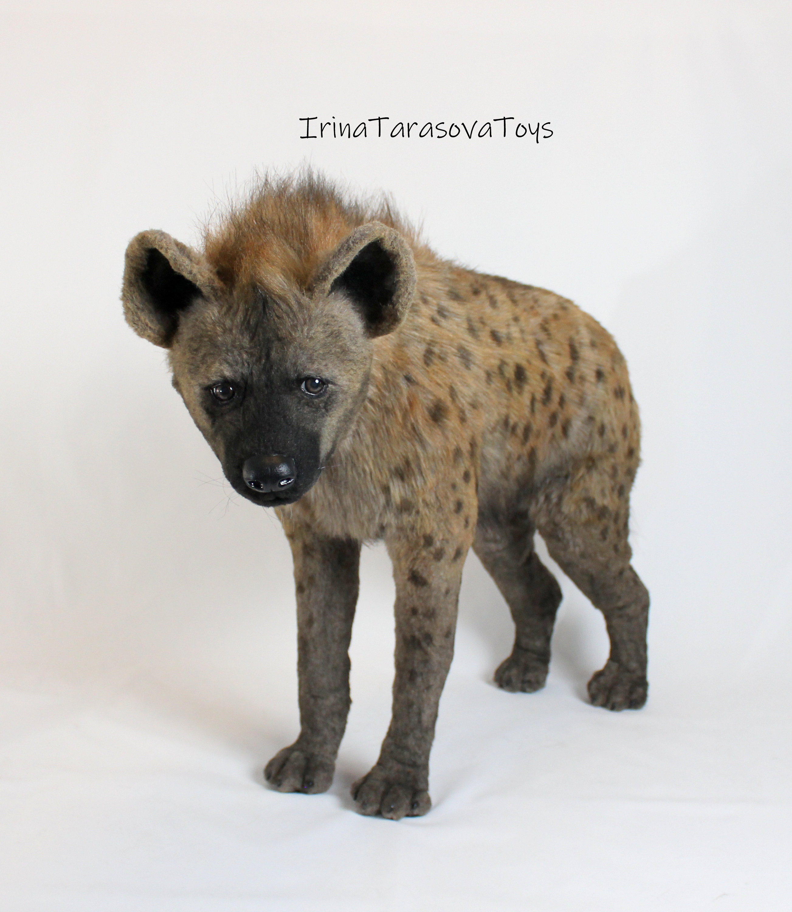 Realistic Stuffed Animal Hyena Plush Faux Taxidermy Decor Home Art Toy ...