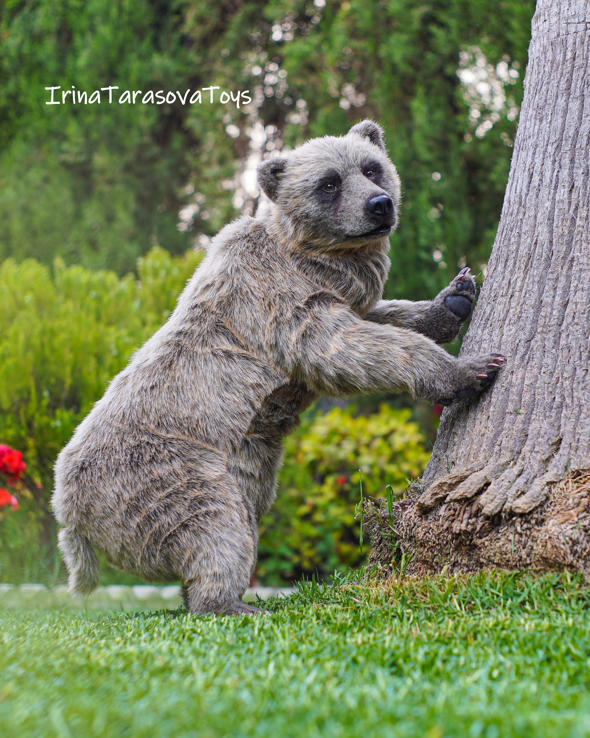 Teddy Bear Realistic Stuffed Animal Toy Replica Pets Copy Ooak Brown ...