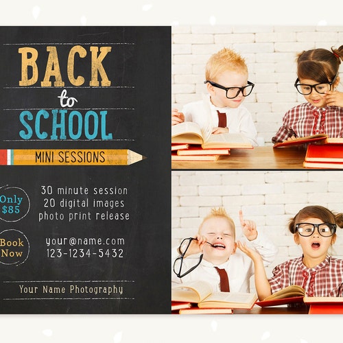Back to School Mini Session Template Mini Session Marketing | Etsy