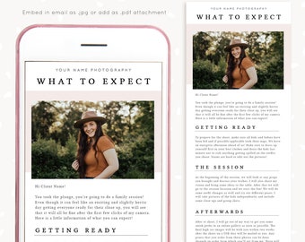 Session Reminder Email Newsletter Template for Photographers | Etsy