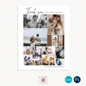 Thank You Photo Collage Template, End of Year Blog Board, Canva ...