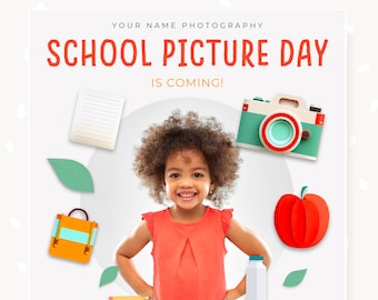 School Picture Day Template in CANVA, School Photo Day, School Picture ...