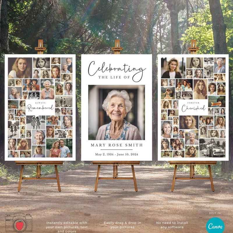 Funeral Board Design - Etsy UK