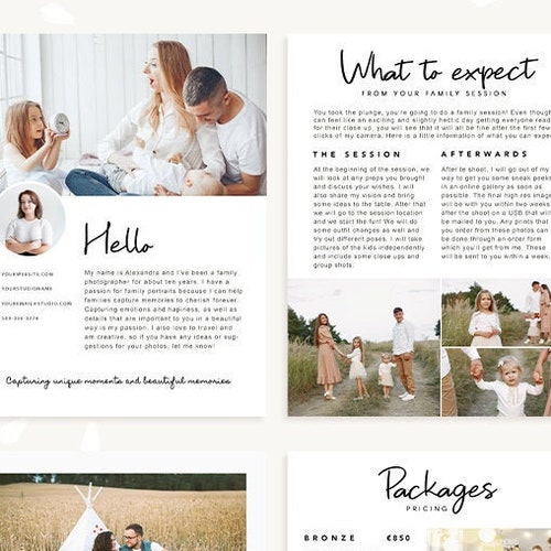 Photographer Welcome Guide Template Photography Magazine - Etsy
