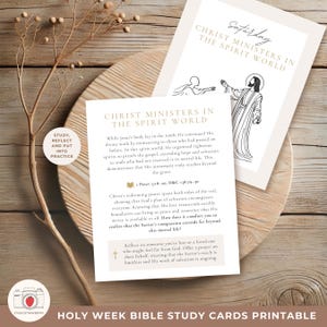 Holy Week Bible Study Cards Printable | Easter Devotional for Families ...