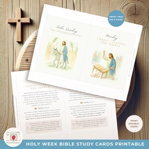Holy Week Bible Study Cards Printable | Easter Devotional for Families ...