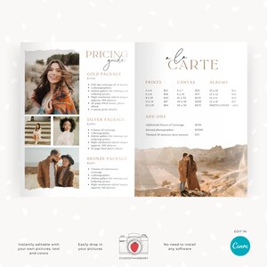 Photography Welcome Guide Template | Editable Canva Client Magazine ...