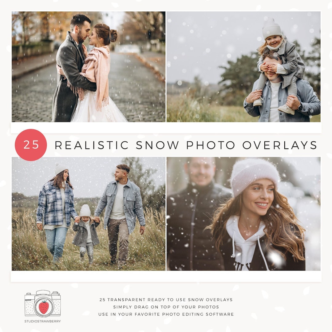 Snow Overlays, Snow Overlay Png, Realistic Snow Overlays, Christmas ...