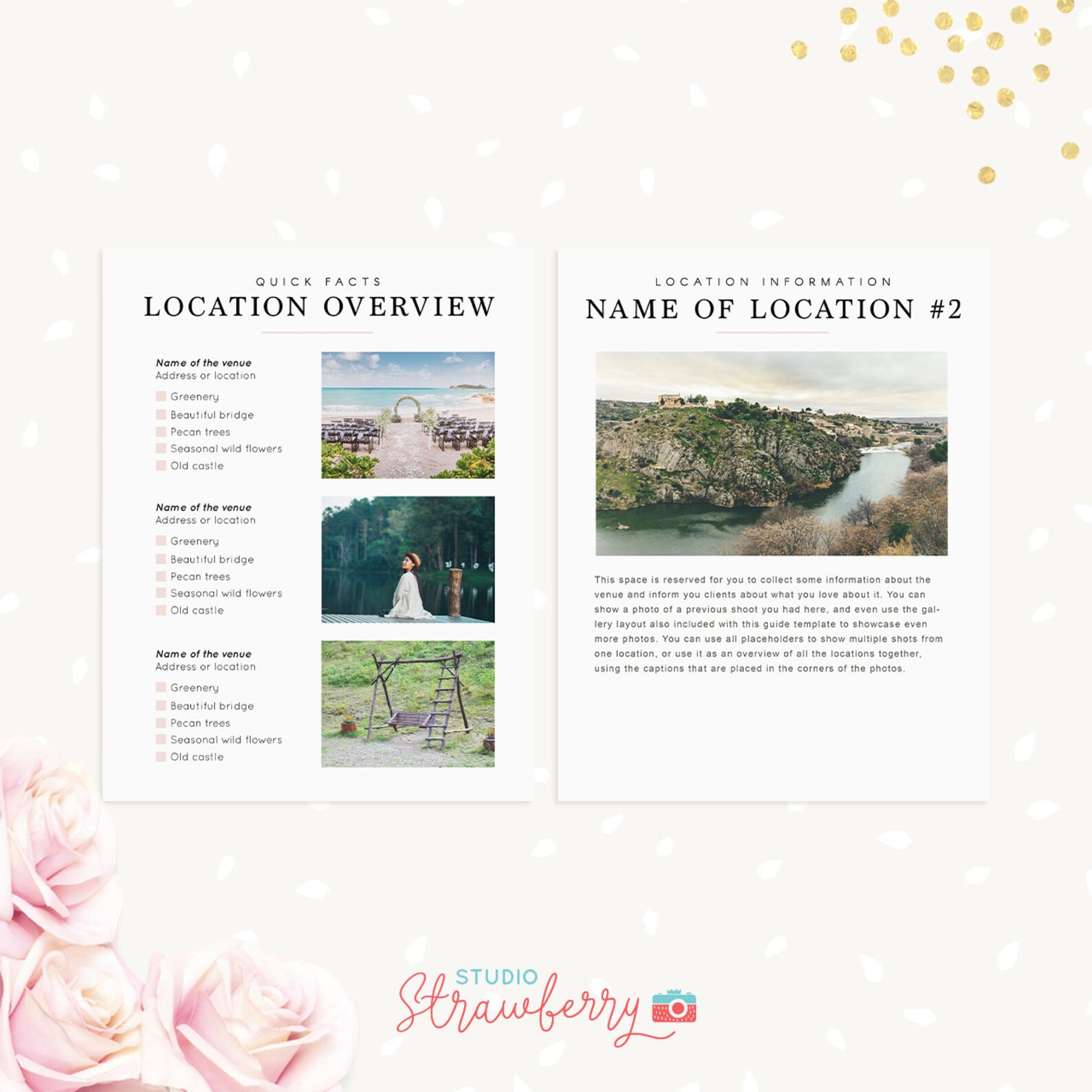 Location Guide Template Photography Magazine Welcome Guide - Etsy