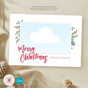 Editable Year in Review Holiday Card With Timeline | Family Christmas ...