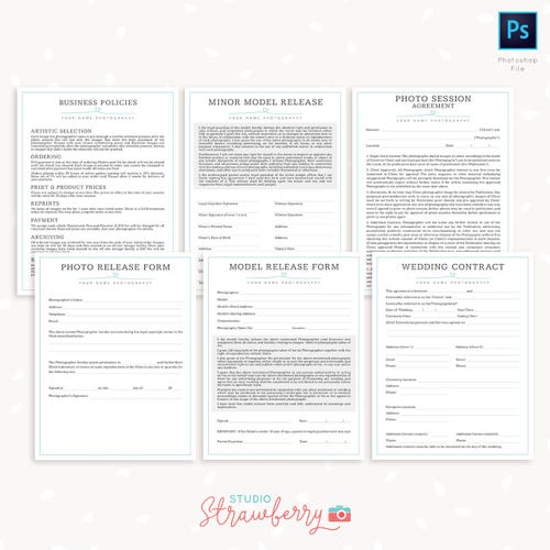 Wedding Model Release Form Wedding Photography Forms Model - Etsy