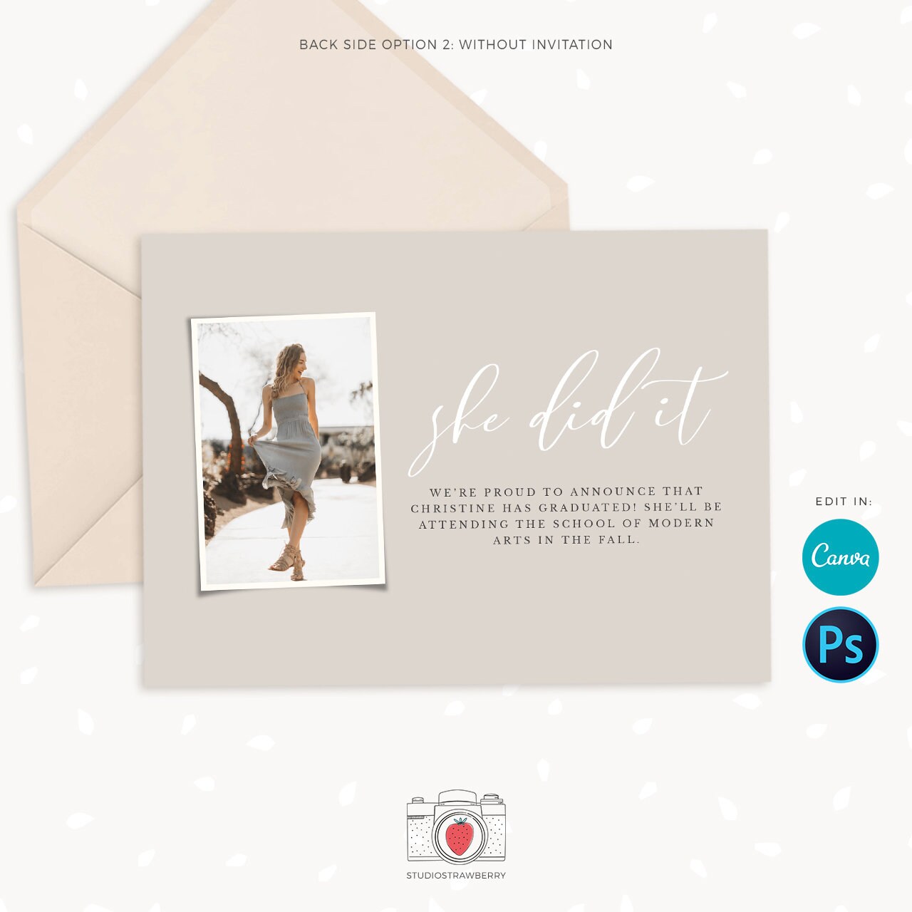 Graduation Invitation Template, Instantly Editable, Editable Graduation ...