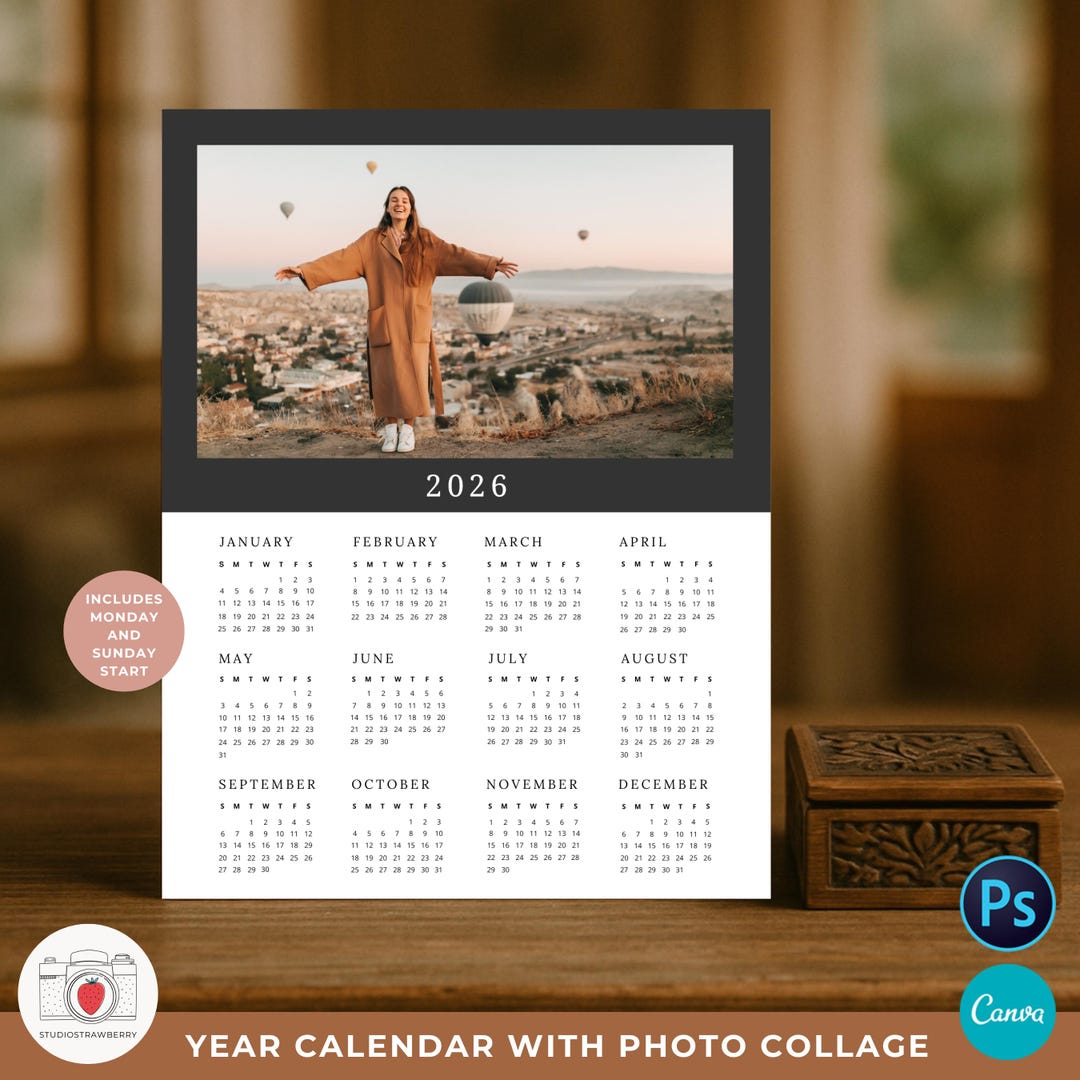 2026 Printable Calendar One Page Paper Trail Design