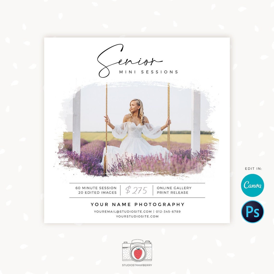 Senior Mini Session Template Graduation Mini Sessions Senior - Etsy