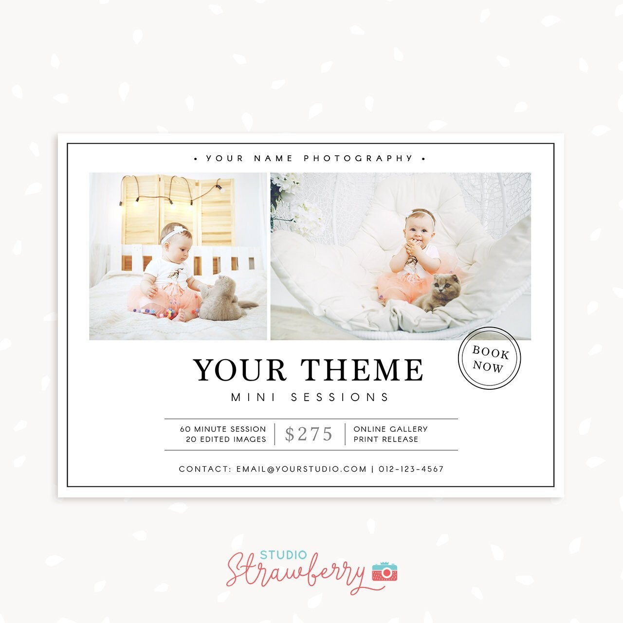 Mini Session Template Photography marketing Photoshop | Etsy