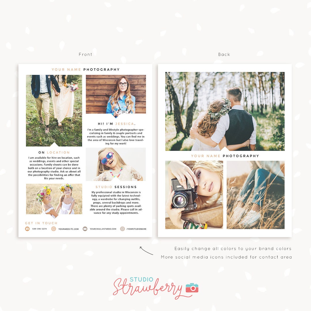 Flyer Template Download, Photography Brochure Template, Pamphlet ...