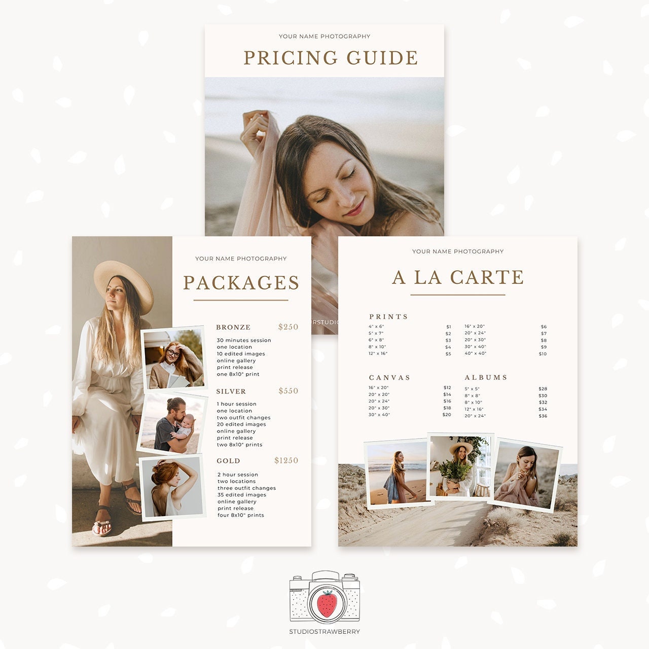 Pricing Template for Photographers, Pricing Guide Photography Template ...
