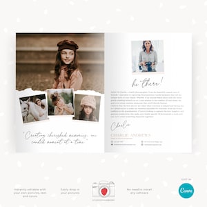 Photography Welcome Guide Template | Editable Canva Client Magazine ...