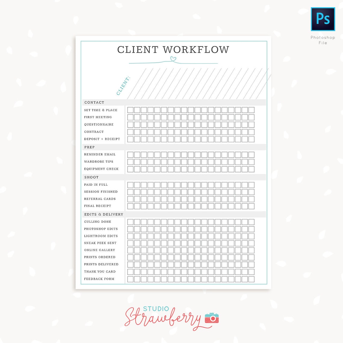 Client Workflow Chart for Photographers Photography Business | Etsy