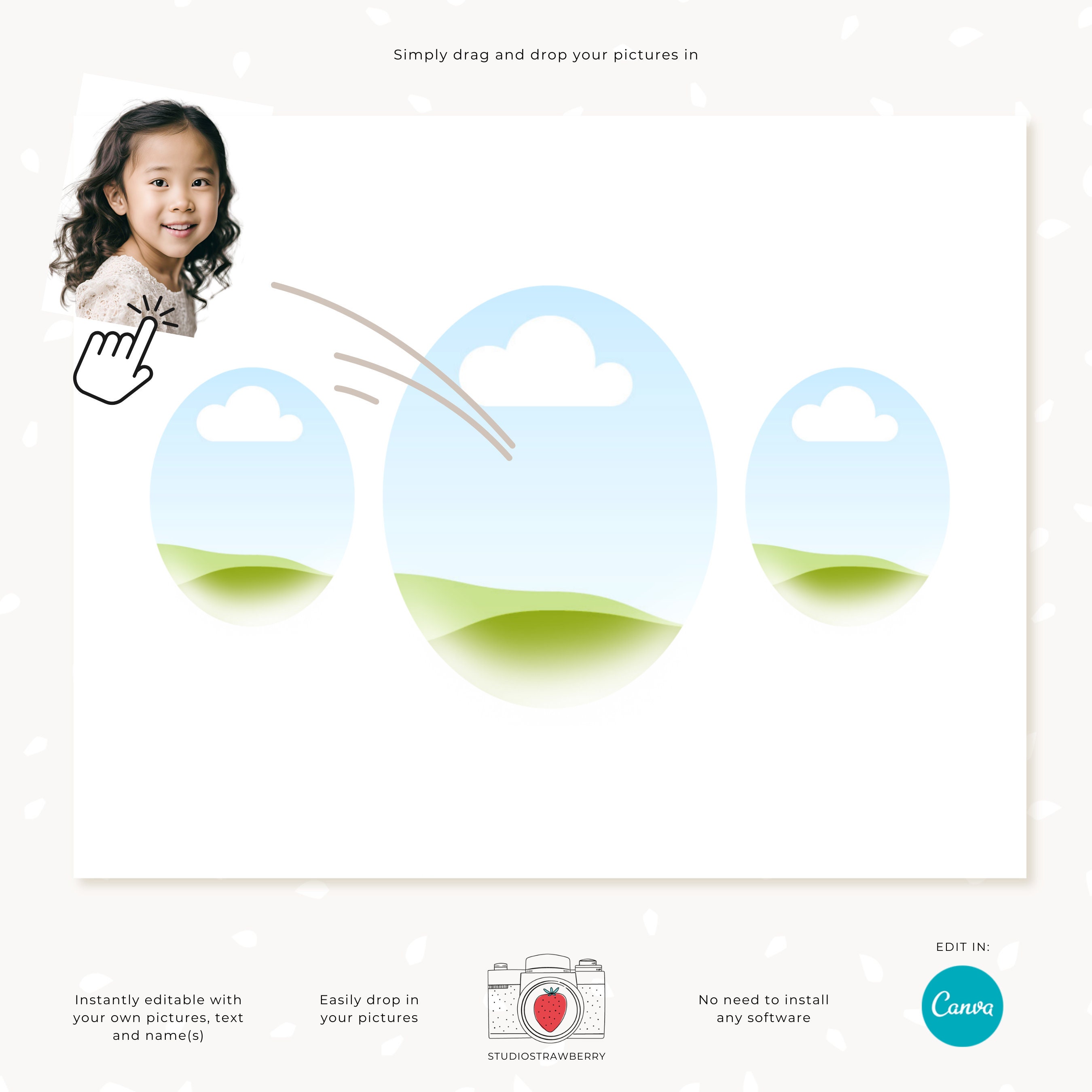 Editable Heirloom Photo Collage Template Set | Heirloom Composite ...