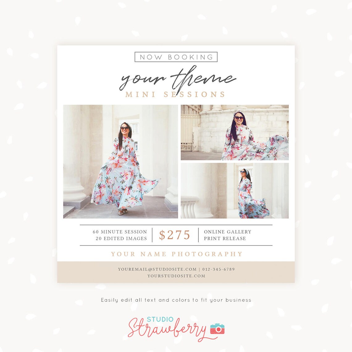 Mini Session Template Photography Marketing Photoshop - Etsy
