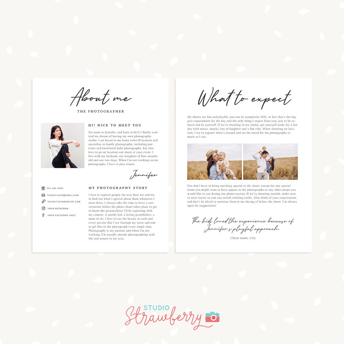 Photographer Welcome Guide Template Photography Magazine | Etsy