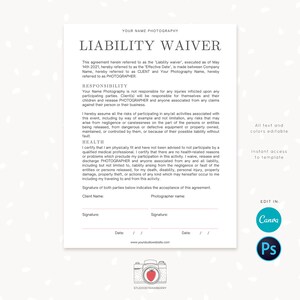 Photography Business Forms Bundle, Photography Forms Template Set ...