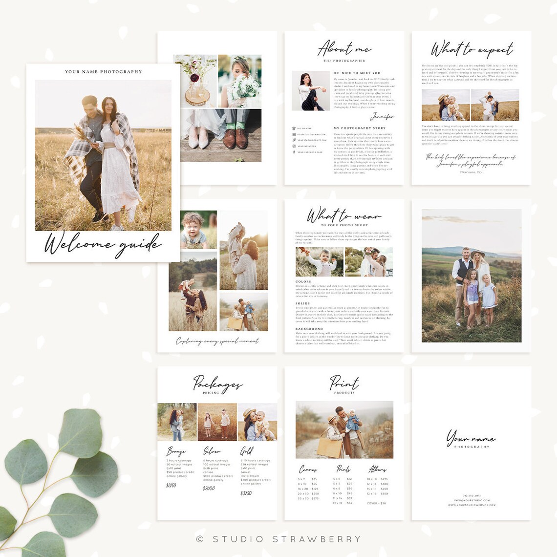 Photographer Welcome Guide Template Photography Magazine | Etsy