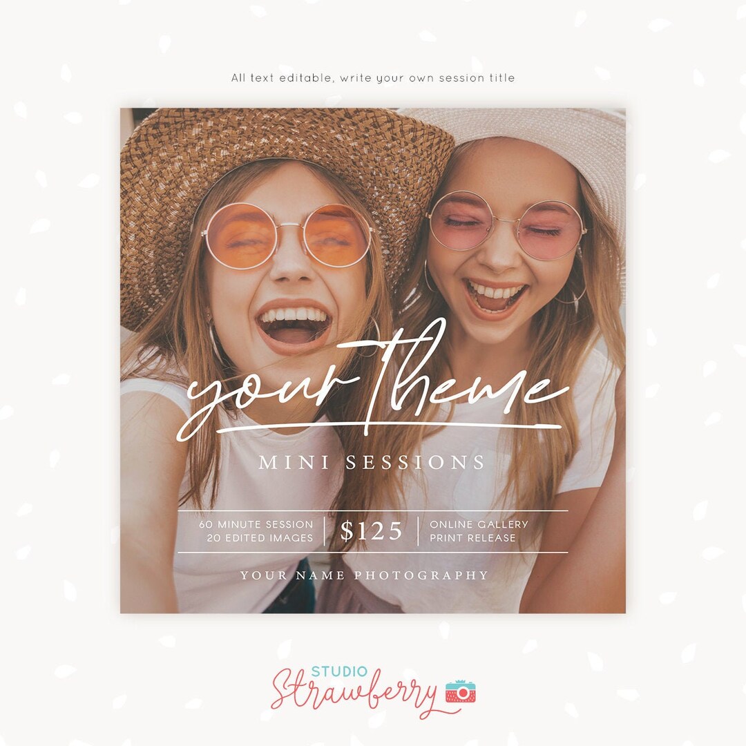 Mini Session Template, Mini Sessions, Mini Session Template Psd ...