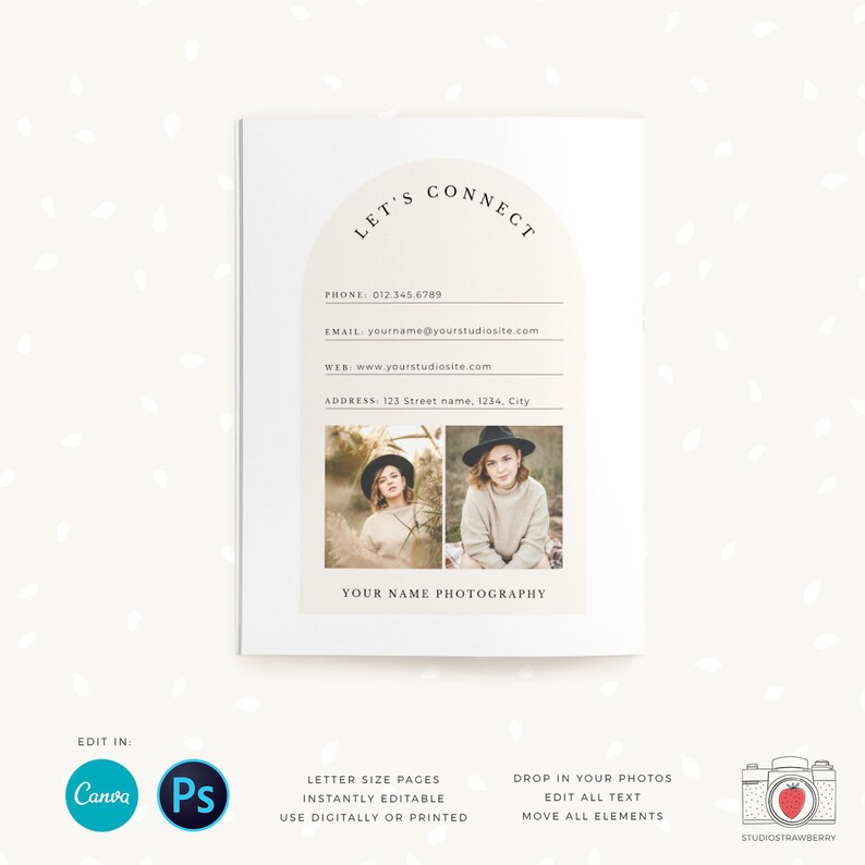 Location Guide Template Photography Magazine Welcome Guide - Etsy