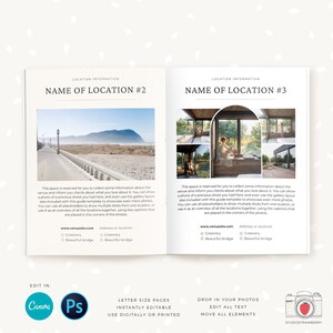 Location Guide Template, Photography Magazine, Welcome Guide, 12 Pages ...