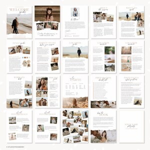 Photography Welcome Guide Template | Editable Canva Client Magazine ...