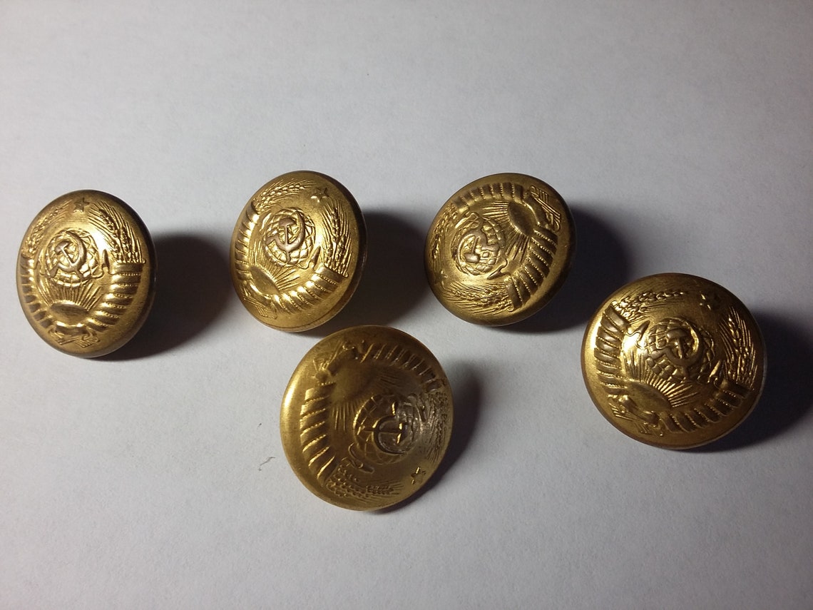 5 Rare Soviet General's Buttons 16 Republics Size 24mm - Etsy