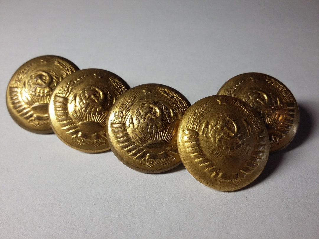 5 Rare Soviet General's Buttons (16 Republics) Size 24mm - Etsy