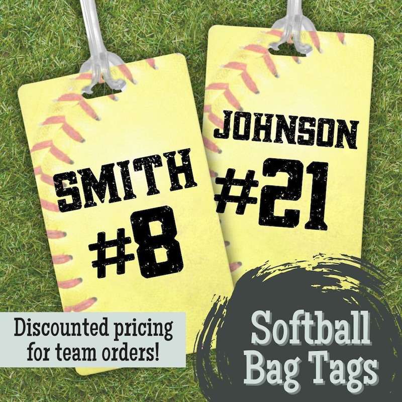 Softball Tags - Etsy